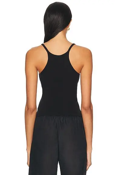 Enza Costa Cotton Rib U Tank Top