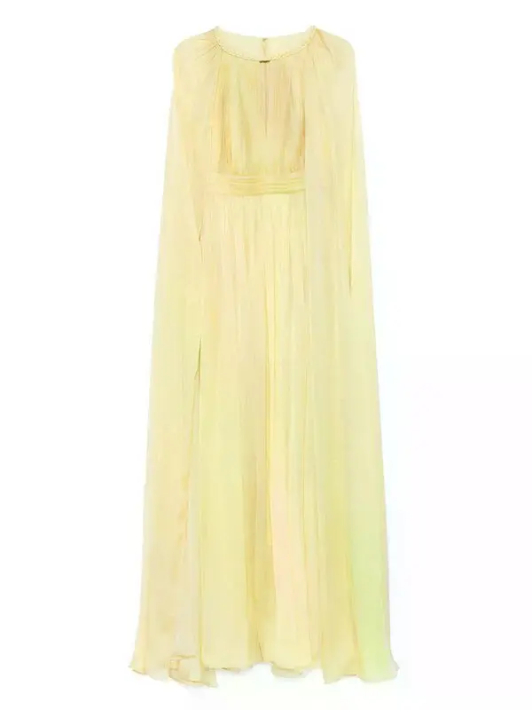 Elie Saab Pleated Maxi Dress