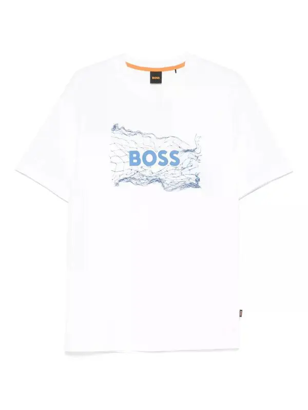 BOSS Logo Artwork T-shirt - White
