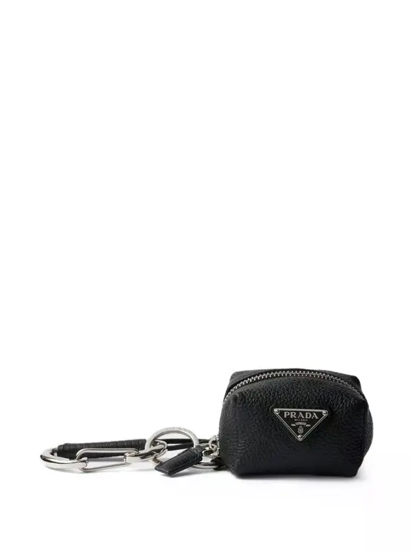 Prada Leather Bag Charm - Black