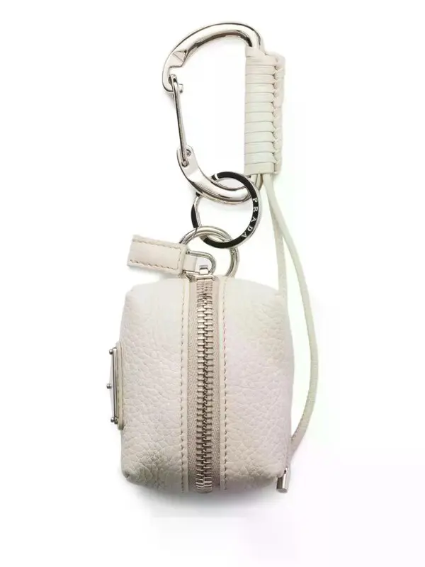 Prada Leather Bag Charm - Neutrals