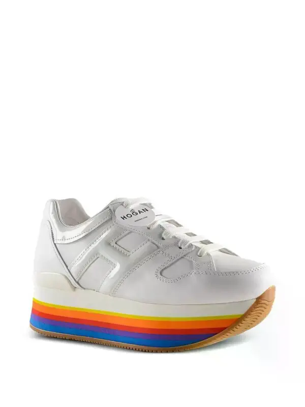 Hogan Leather Platform Sneakers