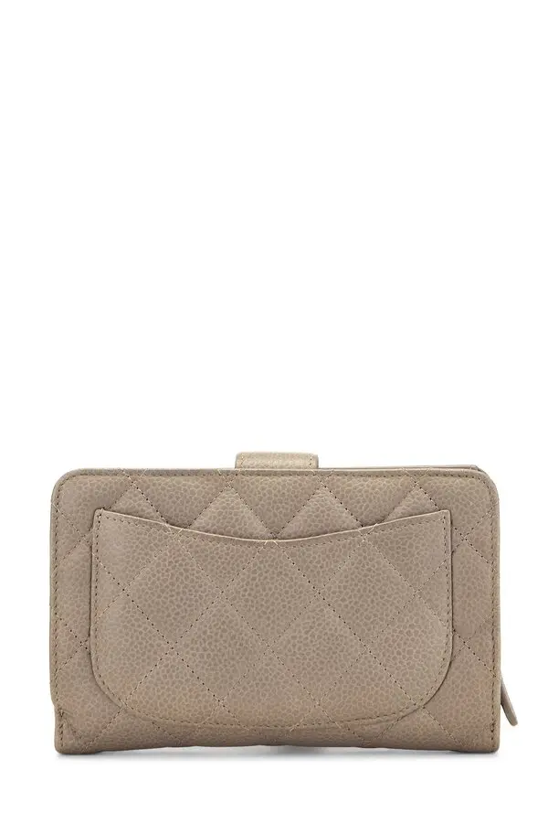 Chanel Quilted Caviar Compact Wallet