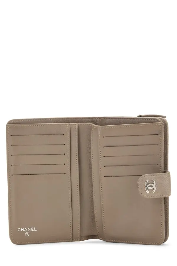 Chanel Quilted Caviar Compact Wallet