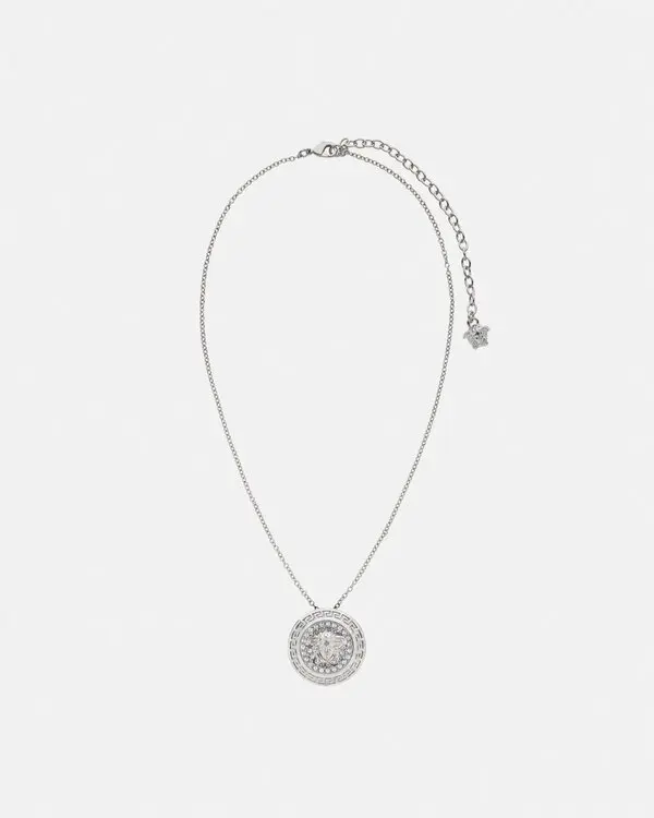 Versace La Medusa Crystal Necklace - Silver