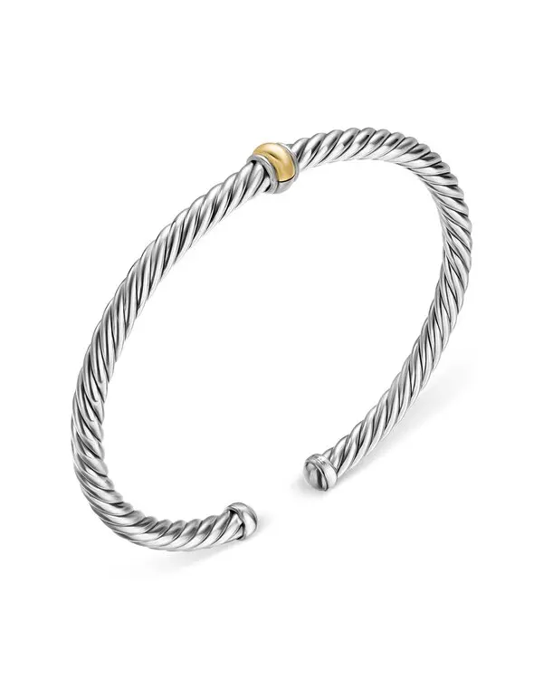 David Yurman Cable Flex Station Bracelet - Silver