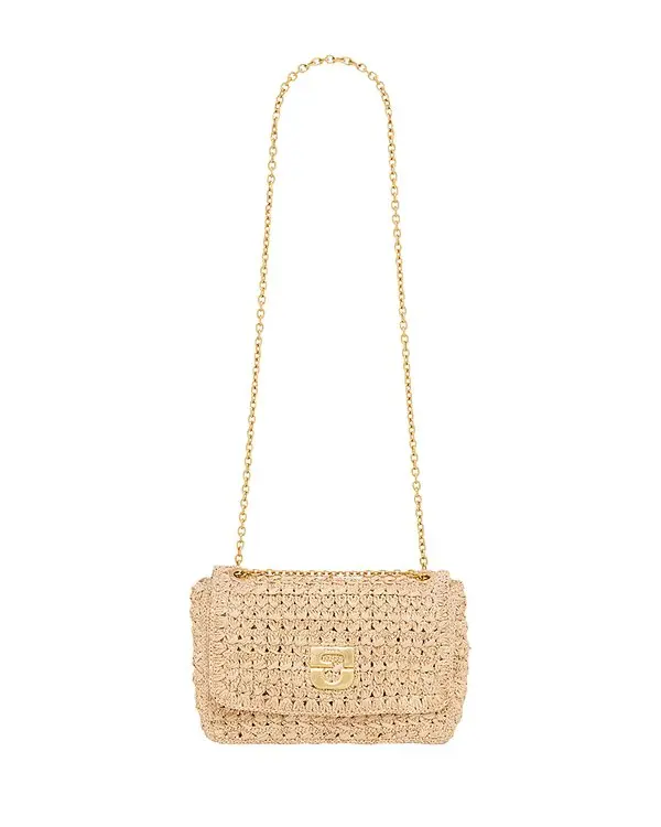Gerard Darel Le Fanny Raffia Crossbody Bag - Rope