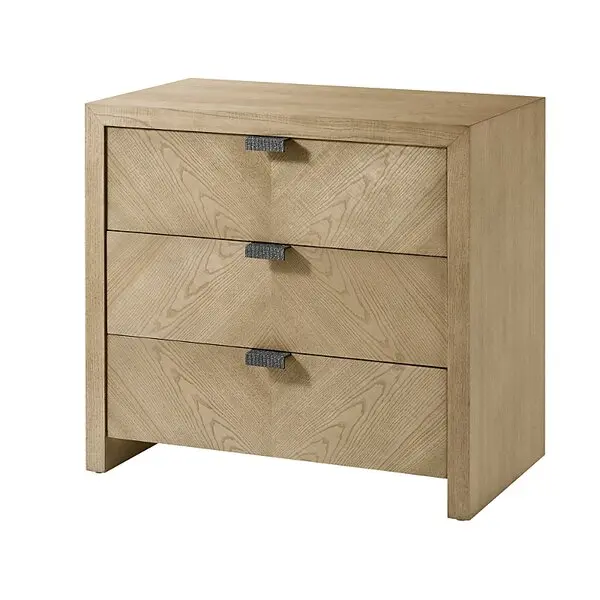 THEODORE ALEXANDER Catalina Three Drawer Nightstand - Dune