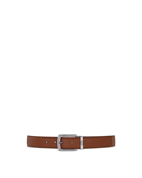 FERRAGAMO Adjustable Leather Belt - New Cognac