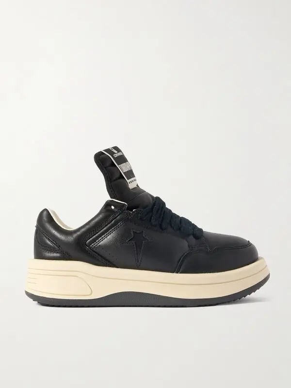 Rick Owens X Converse Turbowpn Leather Sneakers