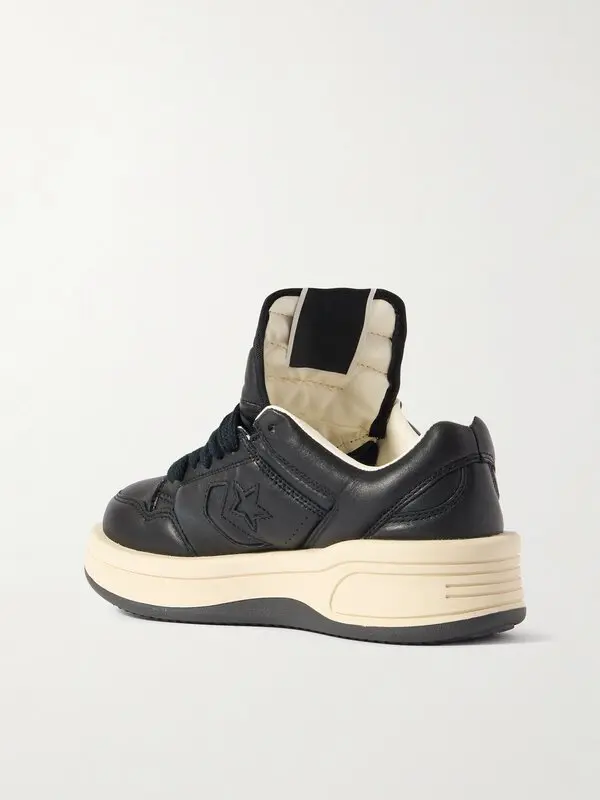Rick Owens X Converse Turbowpn Leather Sneakers