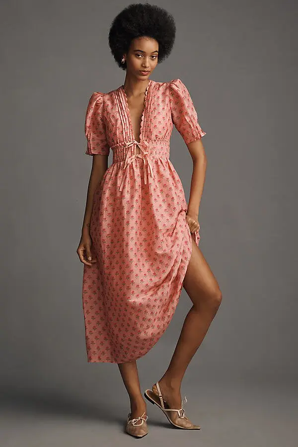 cream swing dress This Is It Ditsy Floral – Shop the Mint Alexander Santorini dress Taille:plus size ( waist 38'' or more) Model is 5ft 10in/1.78m J. Crew Women's Junior's
