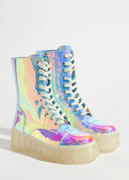 SPARKL Elle Combat Boot
