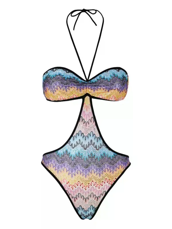 Missoni Zigzag-pattern Swimsuit - Black