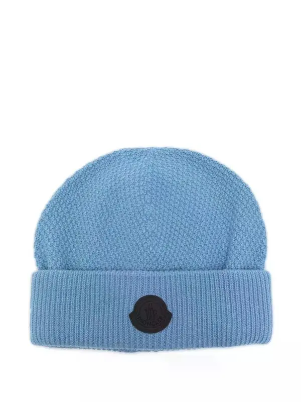 Moncler Wool Beanie - Blue