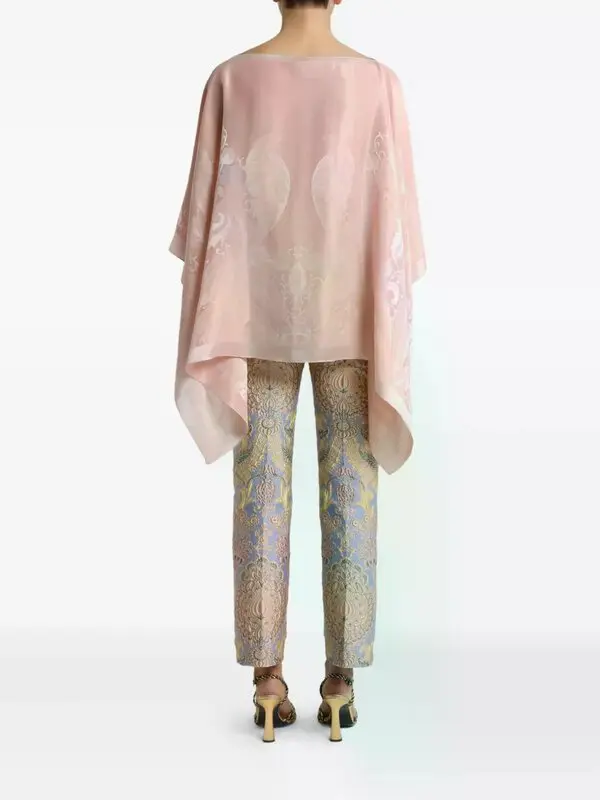 Etro Paisley-jacquard Cape Top