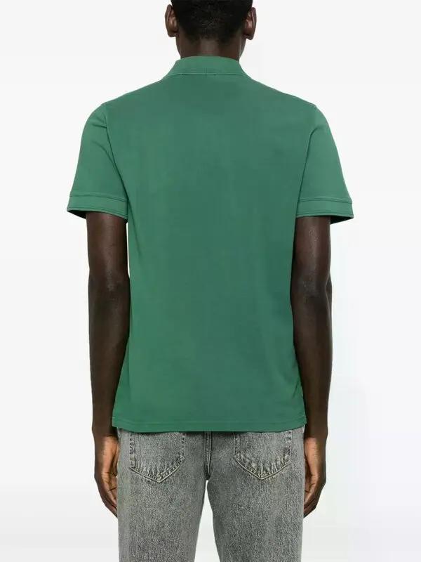 BOSS Logo-embroidered Piqué Polo Shirt - Green