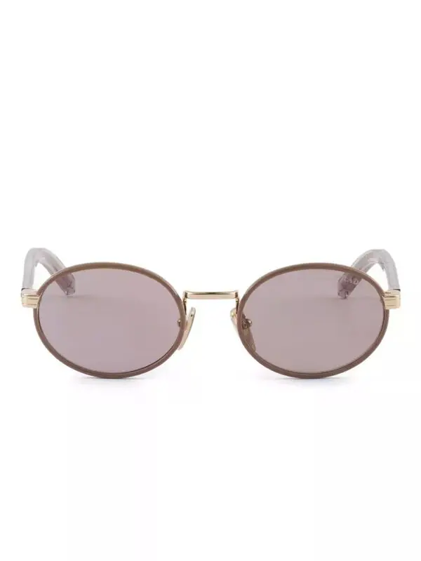 Prada Round Frame Sunglasses - Neutrals