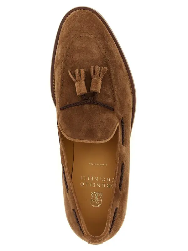 Brunello Cucinelli Suede Loafers - Brown