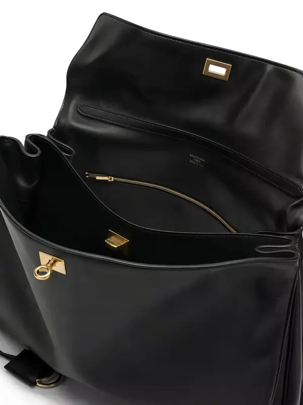 Balenciaga Leather Shoulder Bag - Black