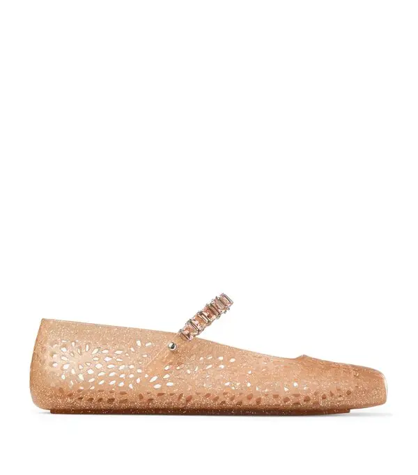 JIMMY CHOO Jelly Ballet Flats - Beige