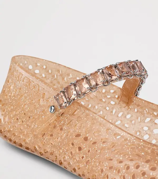 JIMMY CHOO Jelly Ballet Flats - Beige