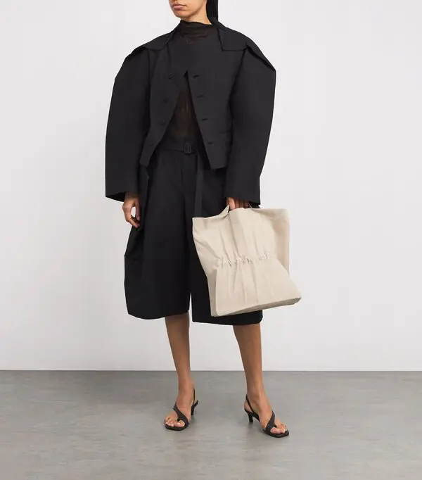 Issey Miyake Small Drawn And Pressed Tote