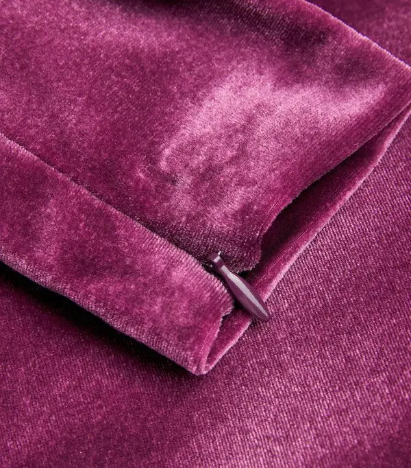 Alex Perry Velvet Draped Midi Dress