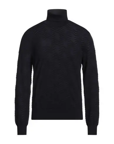Missoni Turtleneck Knit Top - Navy