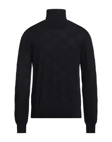 Missoni Turtleneck Knit Top - Navy