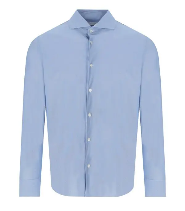 ARCHIVIUM Oxford Effect Shirt - Light Blue