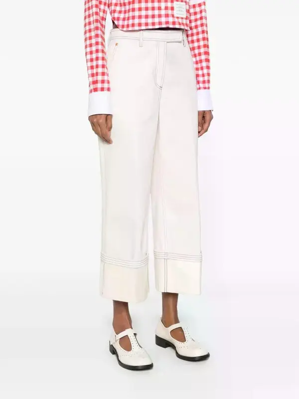 Thom Browne Belted Wide-leg Jeans