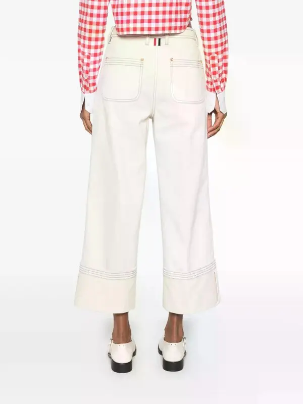 Thom Browne Belted Wide-leg Jeans