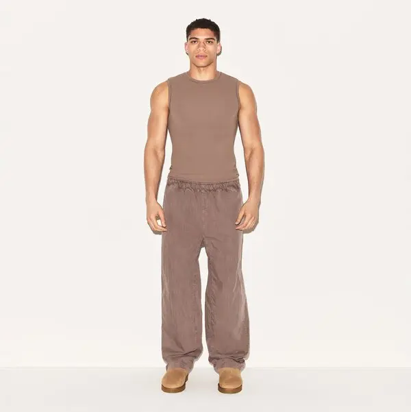 SKIMS Woven Karate Pant - Umber