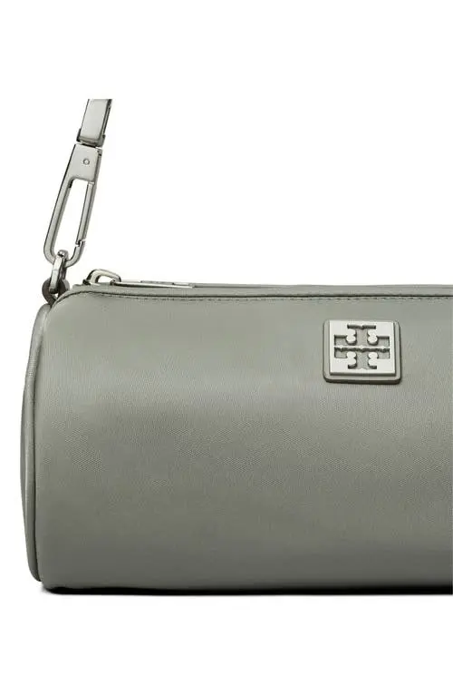 Tory Burch Virginia Nylon Cylinder Shoulder Bag - Stone