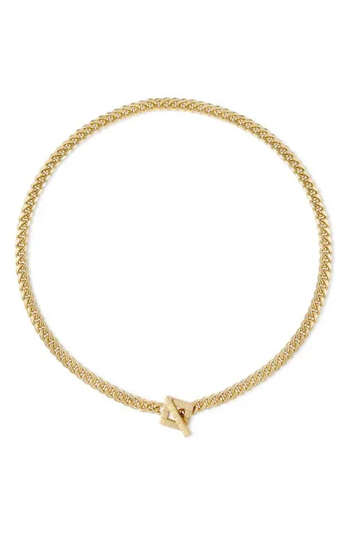 IVI LOS ANGELES Signore T-bar Chain Necklace - Yellow Gold