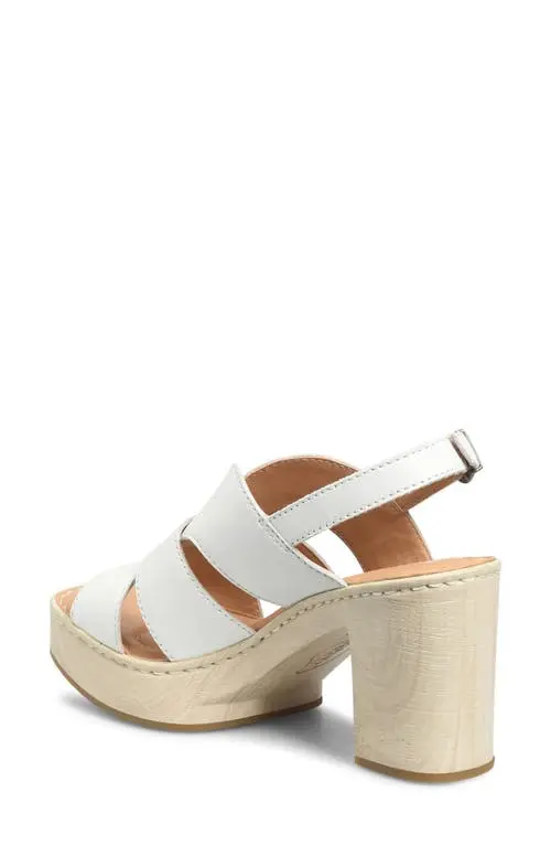 BØRN Nassau Slingback Platform Sandal - White