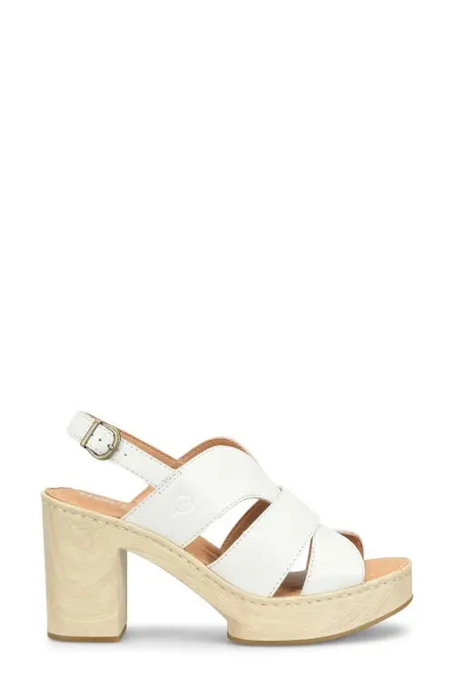 BØRN Nassau Slingback Platform Sandal - White
