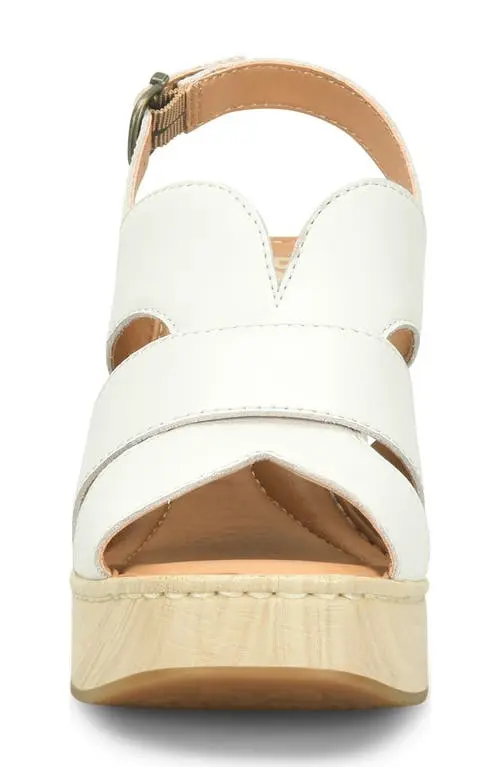 BØRN Nassau Slingback Platform Sandal - White