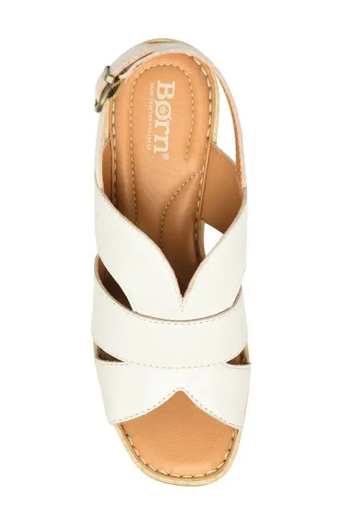 BØRN Nassau Slingback Platform Sandal - White