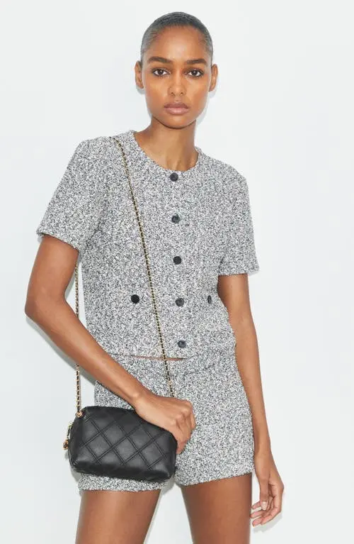 Tory Burch Fleming Soft Leather Crossbody Bag - Black