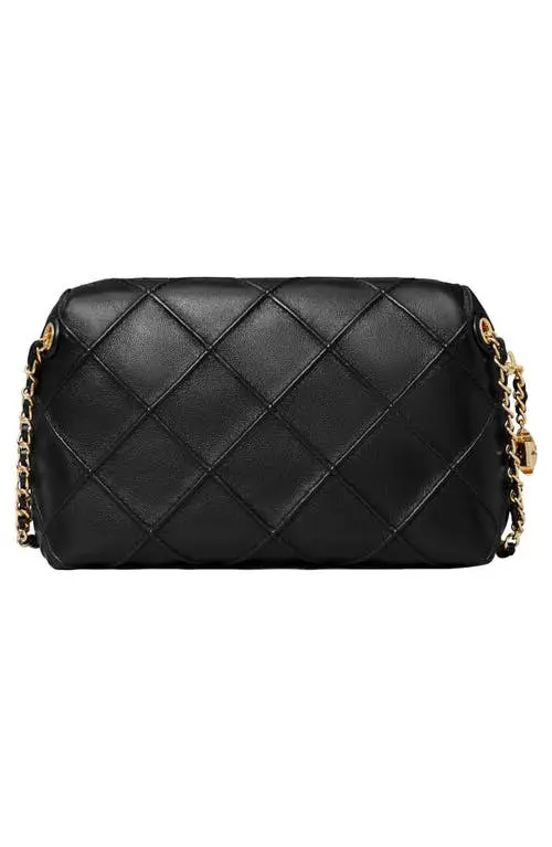 Tory Burch Fleming Soft Leather Crossbody Bag - Black