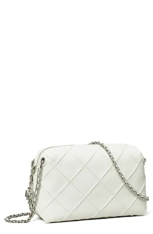 Tory Burch Fleming Soft Leather Crossbody Bag - Blanc