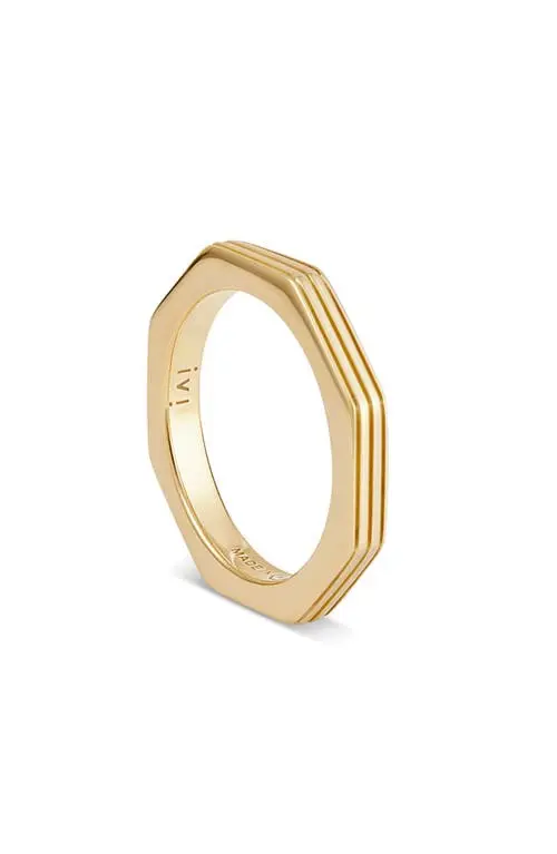 IVI LOS ANGELES Slim Octagon Band Ring