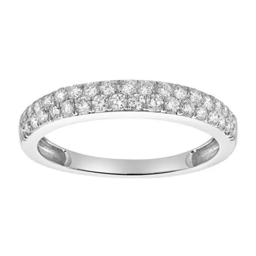 LUVMYJEWELRY Serafina 14k Gold Diamond Eternity Band Ring - 14k White Gold