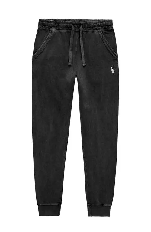 DALIX Astronaut Midweight Washed Jogger Pant - Black