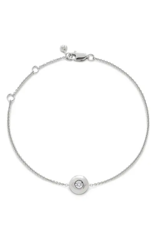 Monica Vinader April Birthstone Chain Bracelet - Sterling Silver /diamond