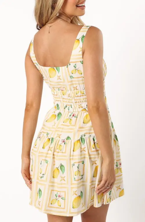 PETAL & PUP Cintrico Print Cotton Minidress