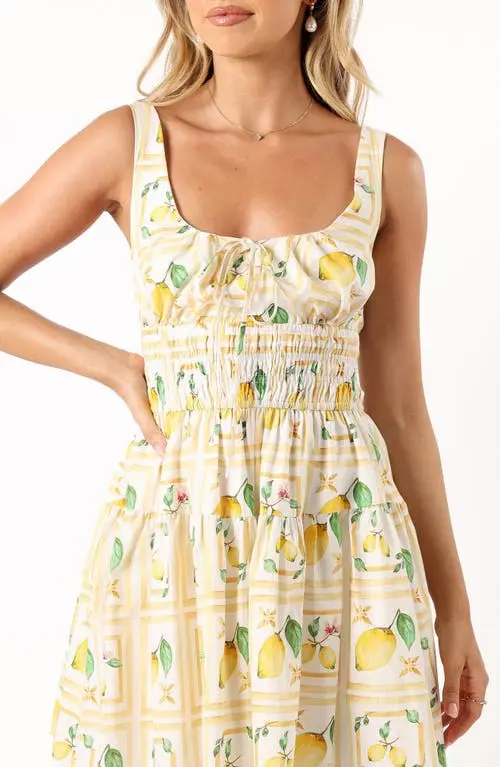 PETAL & PUP Cintrico Print Cotton Minidress