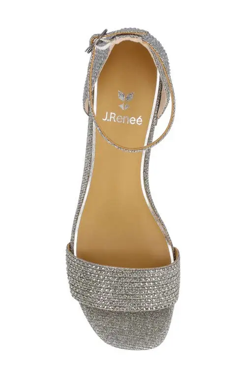 J. Reneé Winsley Ankle Strap Sandal - Pewter